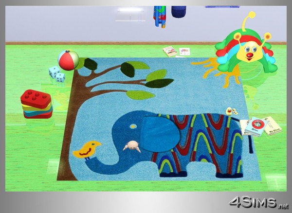 Square rugs for kids room in 5 designs for Sims 3 - 4Sims