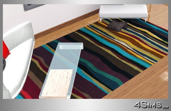 Modern colorful and patchwork rugs for Sims 3 - 4Sims