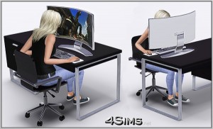 Curved monitor PC, ultimate gaming display and technology - 4 Sims