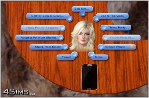 Cell Phone Galaxy for Sims 3 - 4Sims