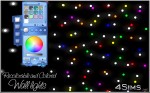 Wall led lights 2 styles: colored and recolorable - 4 Sims