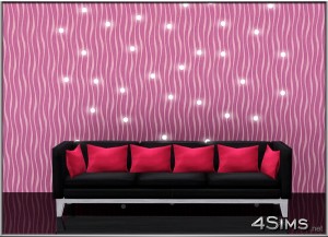 Wall led lights 2 styles: colored and recolorable - 4 Sims